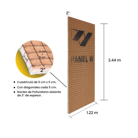 Estructurales para muro – Panel W